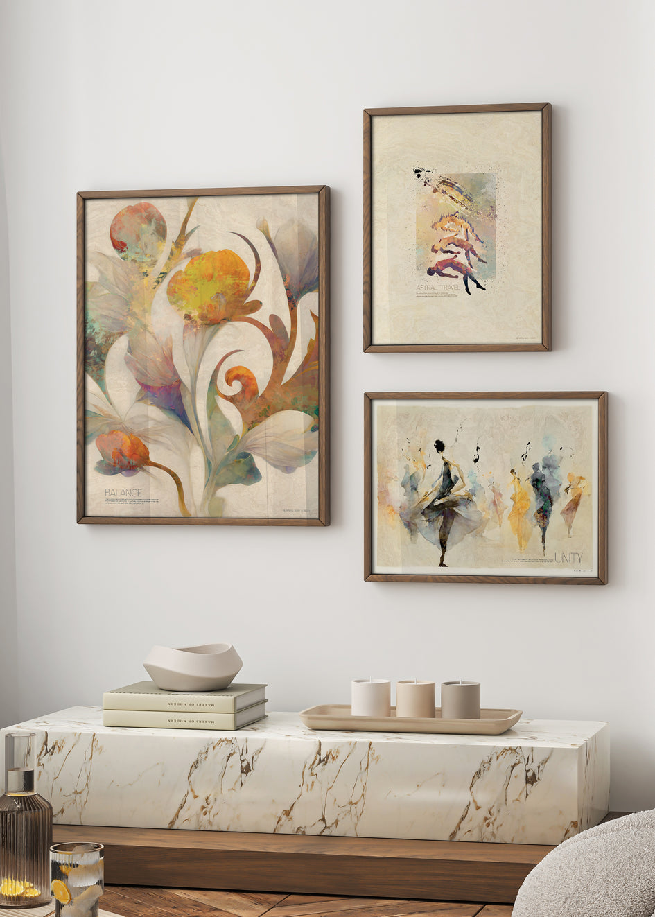 Wooden Frame - A3 - Brown Oak - Anti-reflective Acrylic Glass